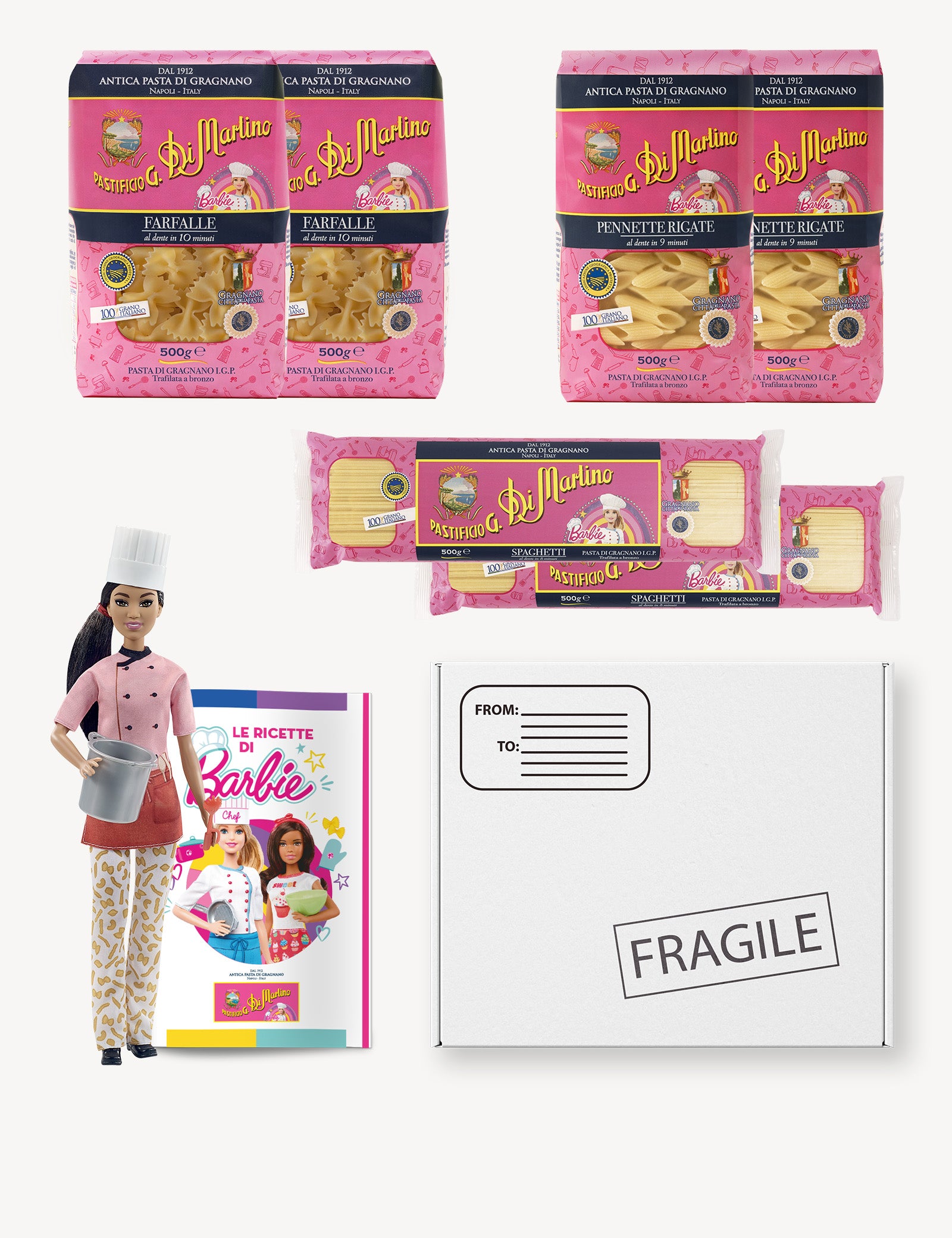 Box Pasta Barbie, 3 kg | Pastificio Di Martino